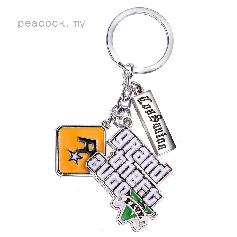 Ps4 Gta 5 Game Keychain Hot Sale Grand Theft Auto Chain For Fans Xbox ...