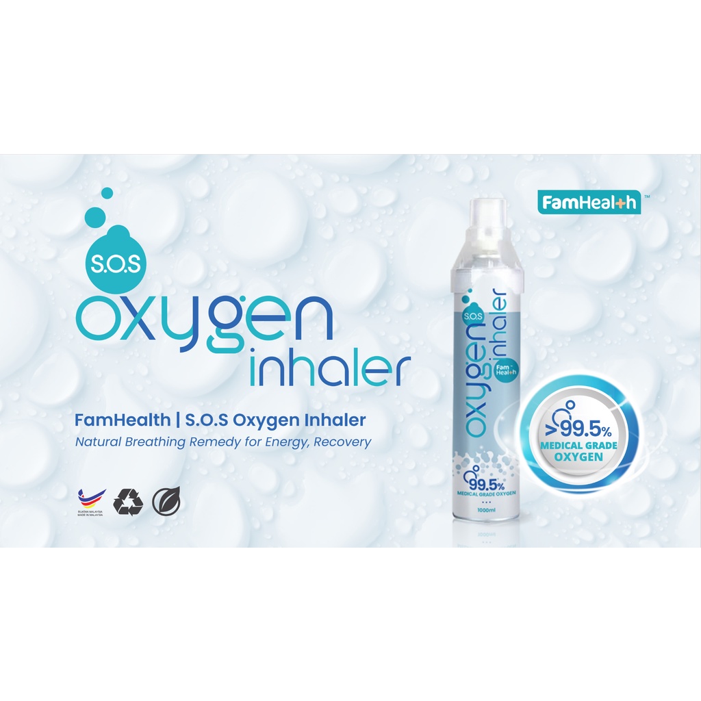 [Original HQ] Oksigen Emergency PORTABLE MEDICAL OXYGEN INHALER 1000ml ...