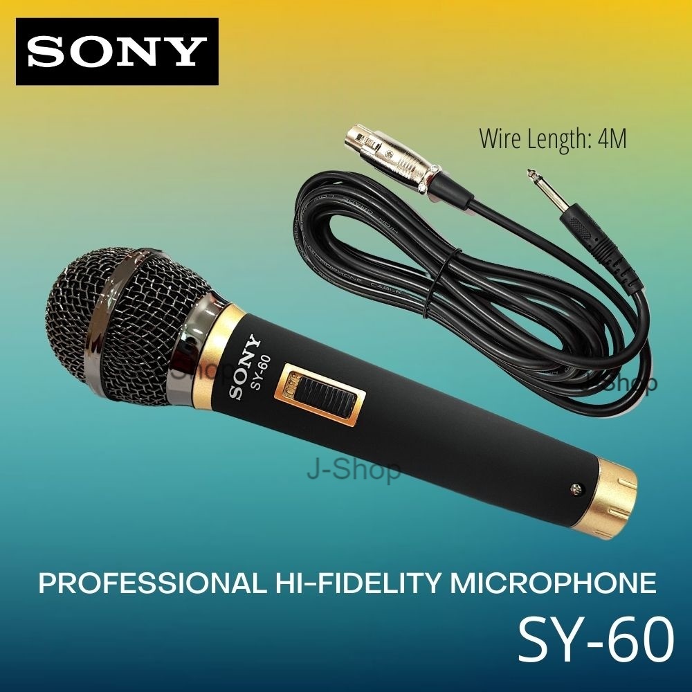 SONY Microphone SY-60 Professional Dynamic For Vocal/Karaoke HI ...