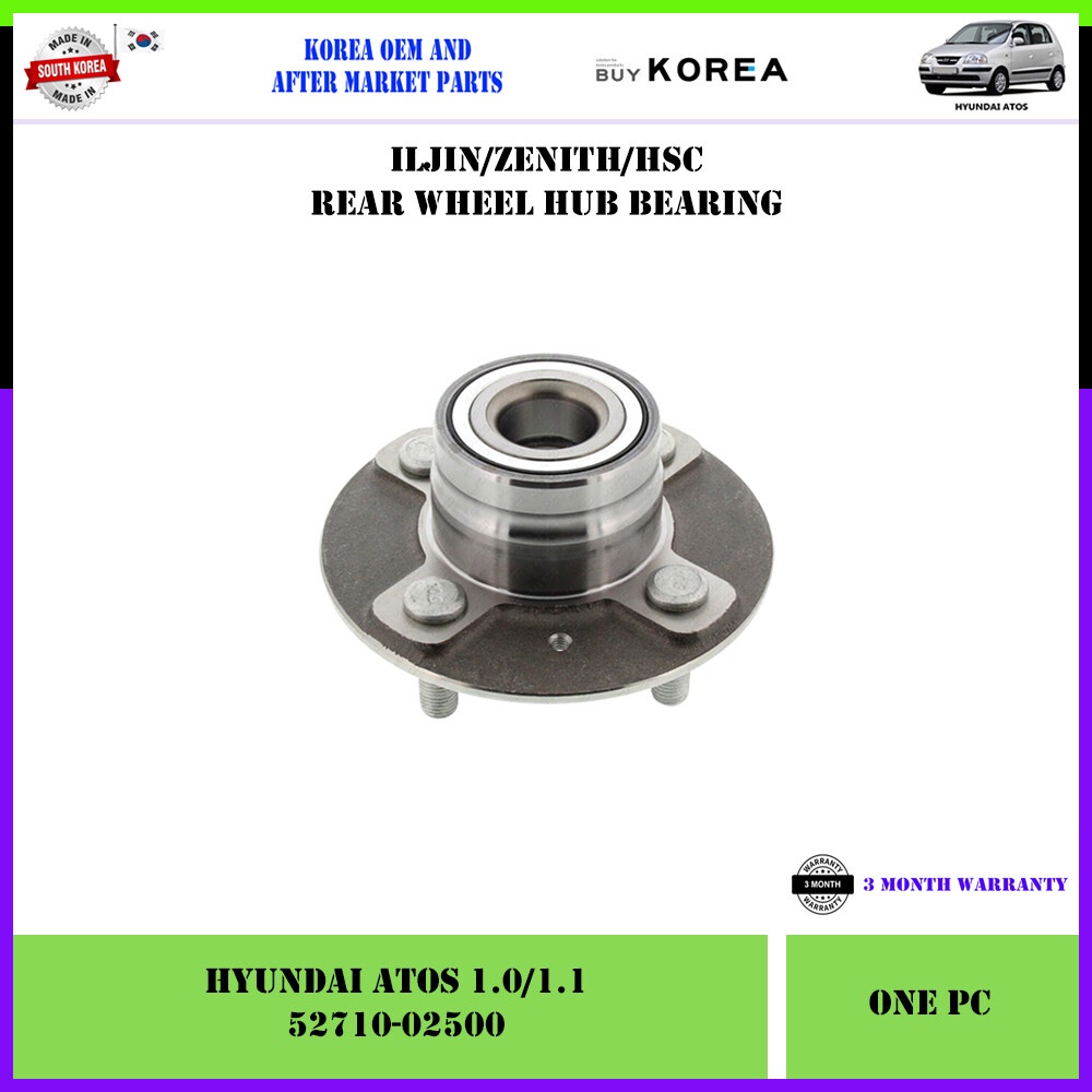 Hyundai Atos 1.0/1.1 Rear Korea Aftermarket Wheel Hub Bearing 1pc ...