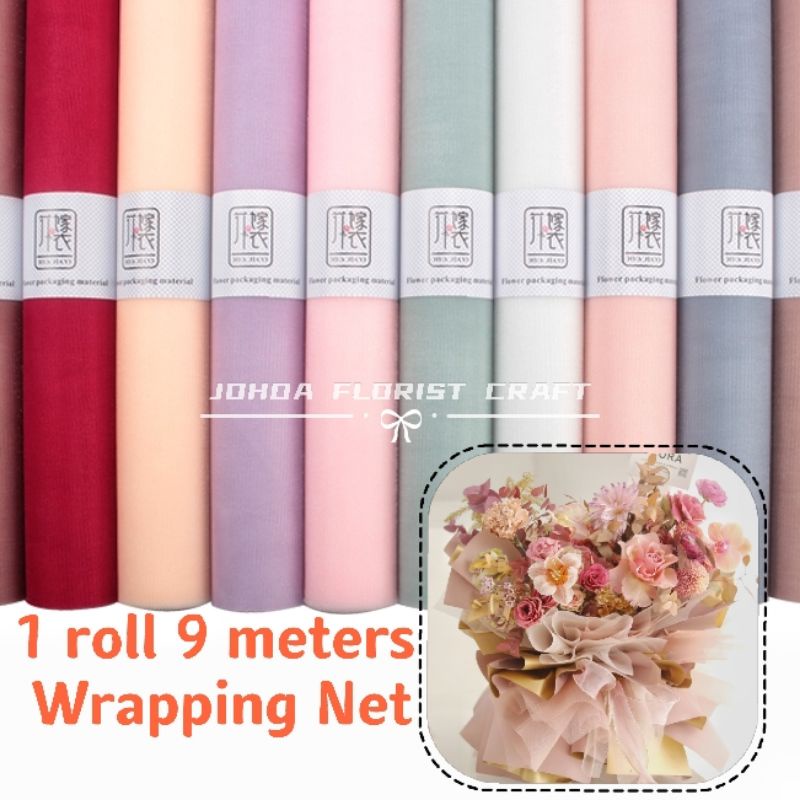 1 roll 9meters Monalisa Net Bouquet Hamper Hantaran Wrapper Gift ...