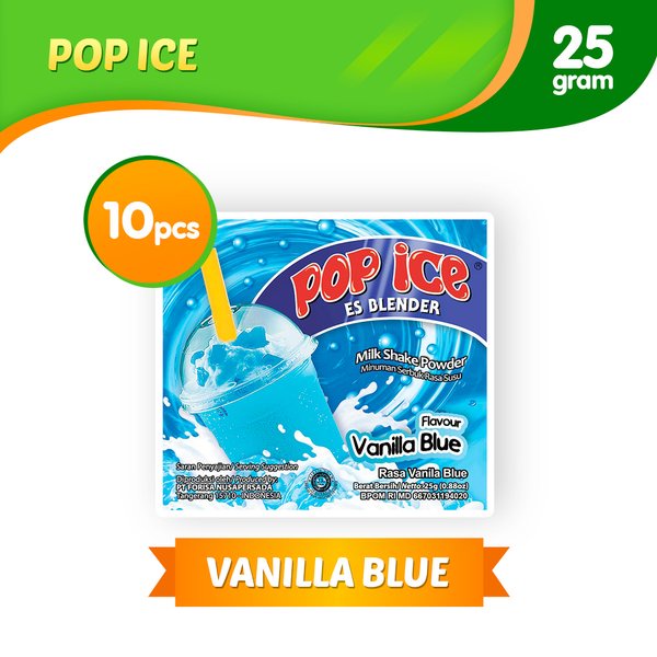POP ICE VANILLA BLUE 10pc / POP ICE VANILLA BLUE / POP ICE / MILKSHAKE ...
