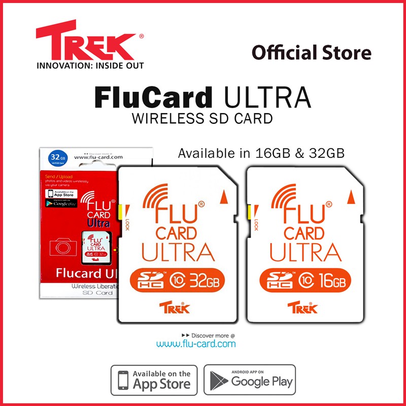 TREK FluCard® ULTRA | WIFI-Enabled MINI Server SD Card | 16GB | 32GB ...