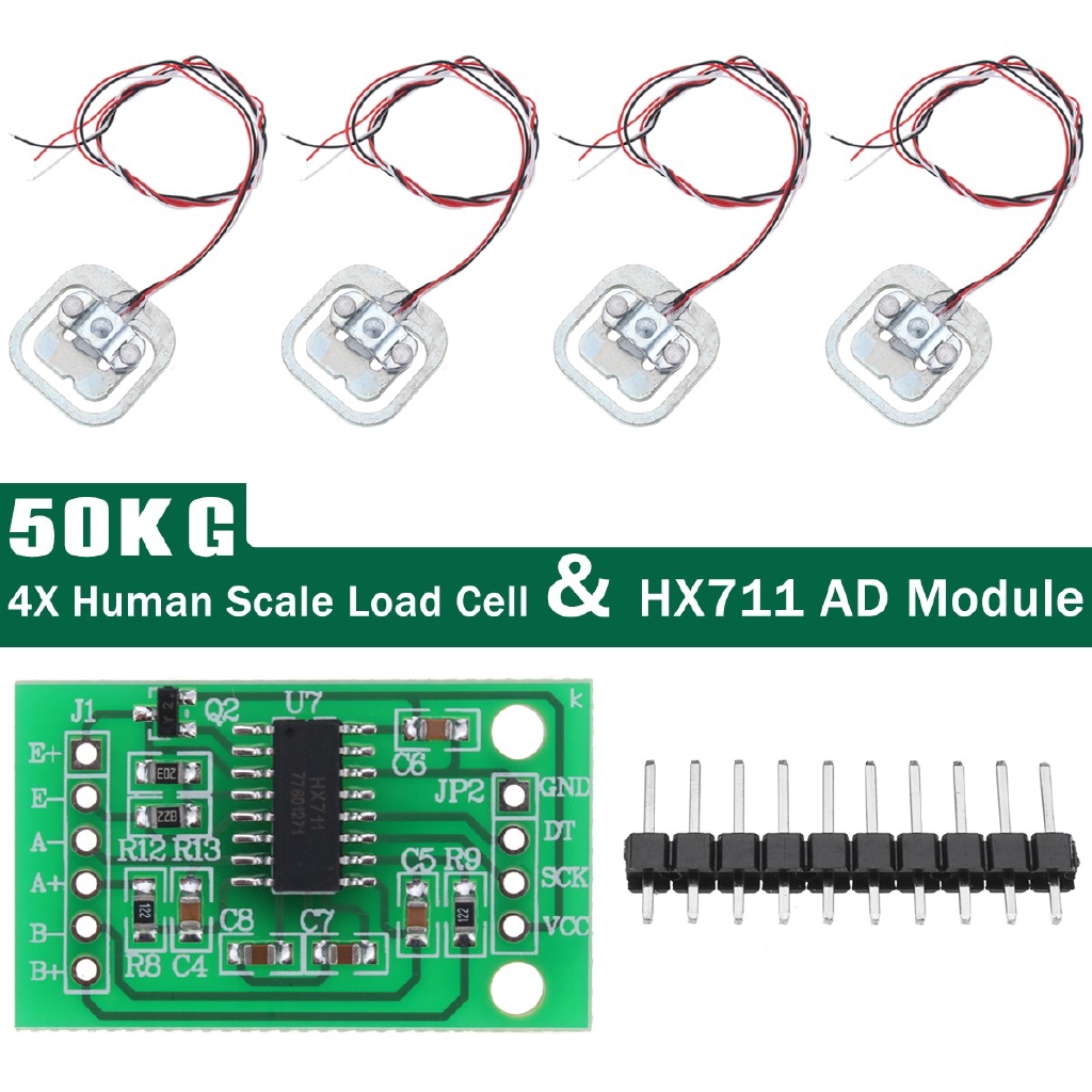 DIY 50KG Body Load Cell Weight Strain Sensor Resistance | Shopee Malaysia
