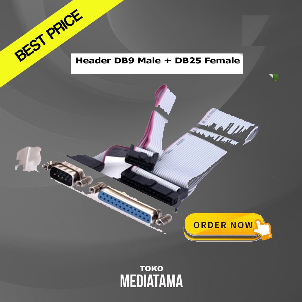 Db9 Male + DB25 Female Header 30cm | Shopee Malaysia