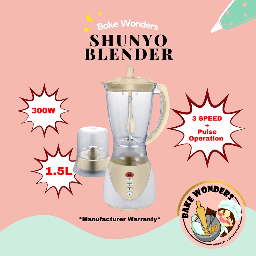 Shunyo Blender/ Shunyo SH-350BL Super Blender with Grinder 300W 1.5L ...