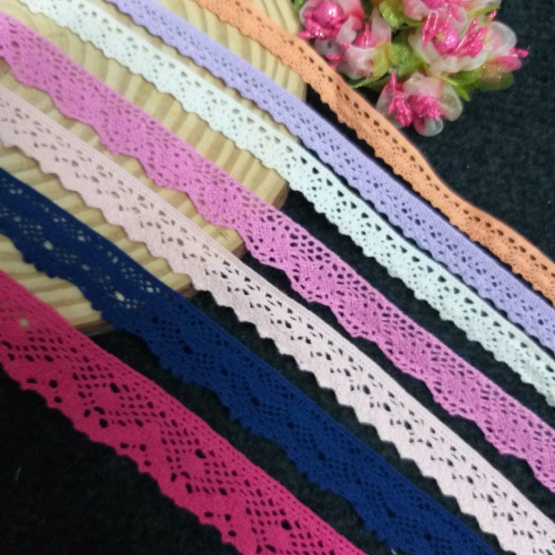 Cotton thread, many colors, size 1cm to 2.8 cm (5 meter cord) | Shopee ...