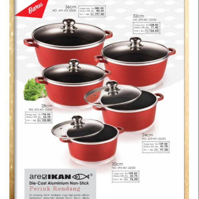 (READY STOCK) PERIUK RENDANG NON STICK PELBAGAI SAIZ | Shopee Malaysia