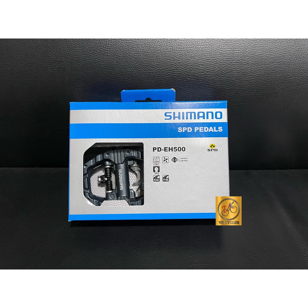 [GENUINE] SHIMANO EH500 SPD FLAT PD-EH500 with SM-SH56 383g (box ...