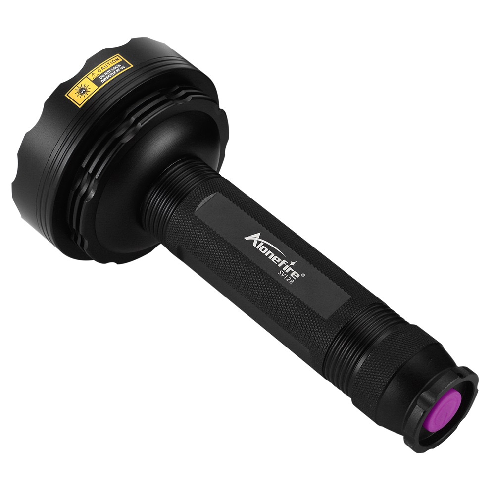 Alonefire 128LED 395nm UV Flashlight High Power Ultraviolet Torch Money ...