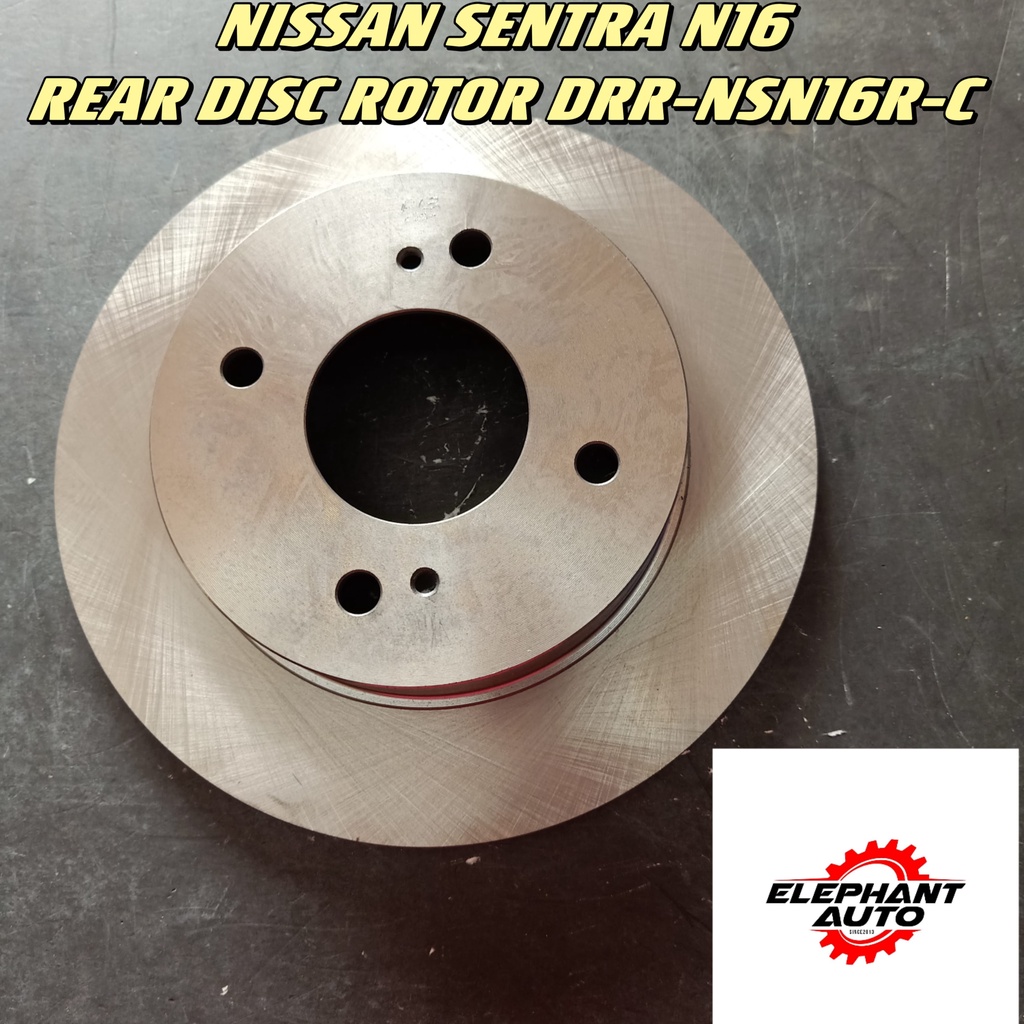 NISSAN SENTRA N16 REAR DISC ROTOR DRR-NSN16R-C | Shopee Malaysia