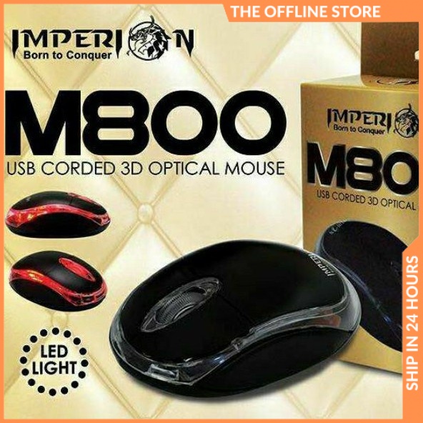 Imperion M800 Mikuso 3D Wired Optical USB Computer Mouse with Scroll ...
