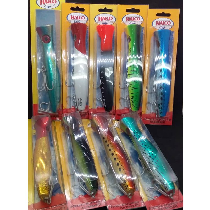 #2 Halco Haymaker Roosta Popper 195 117g GT Fishing Popper Topwater ...