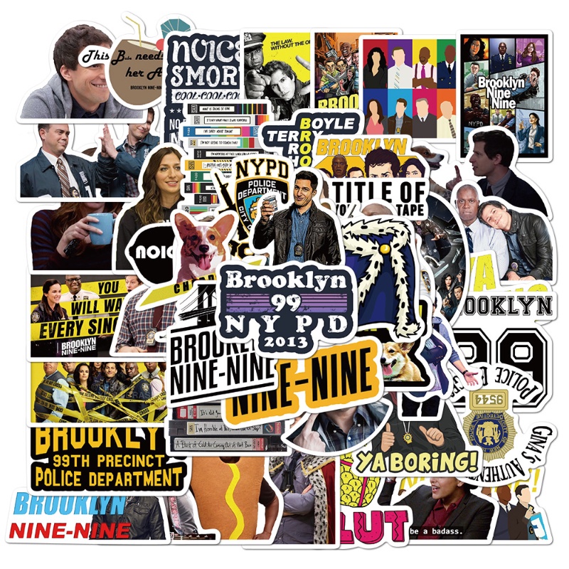 50pcs Brooklyn 99 Stickers Brooklyn Nine-Nine Merch for Laptop Bottle ...
