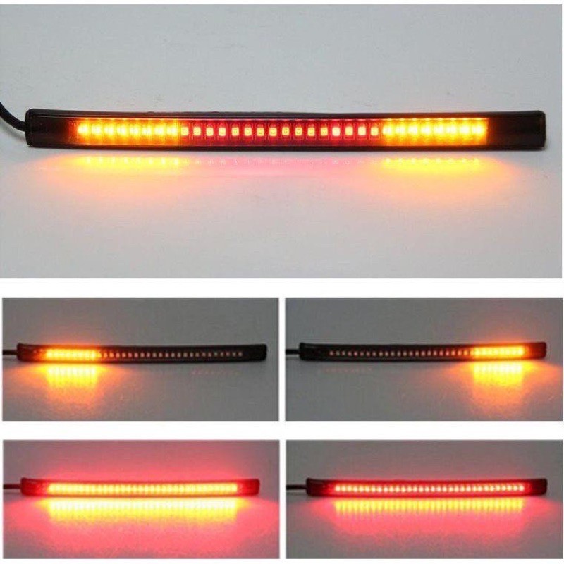 Led Stop Brake Strip Light 3 in 1 turn signal 17cm flexible DRL 17cm ...