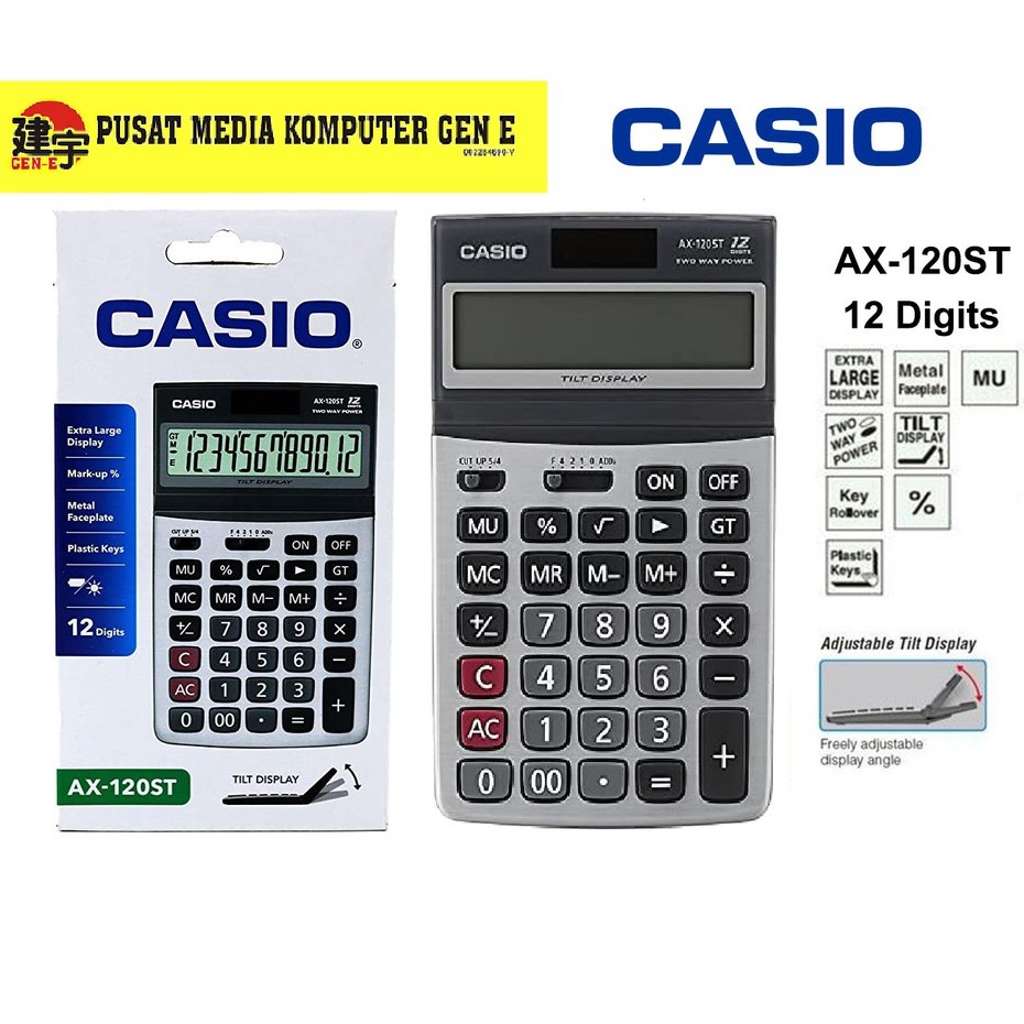 CASIO AX-120ST CALCULATOR (READY STOCK) | Shopee Malaysia