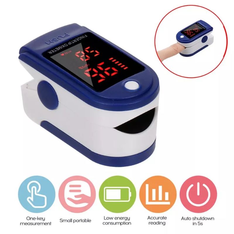 Finger Oximeter Fingertip Pulse Oxymeter Spo2 Monitor Oxygen Meter A2 ...