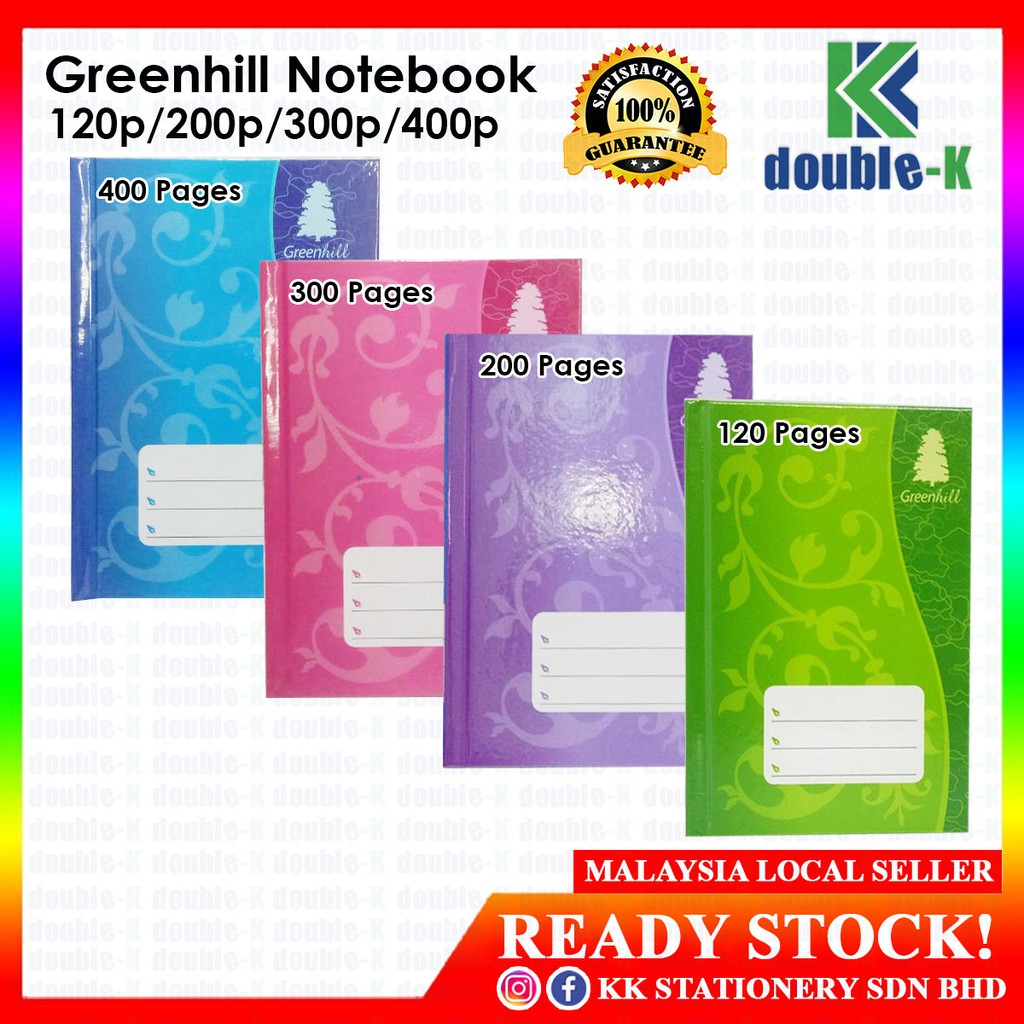 120p/200p/300p/400p Greenhill Small Notebook RM12.00/pack - RM21.25 ...
