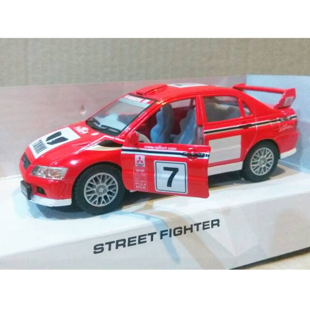 Diecast Miniature Car Mitsubishi Lancer evolution rally Display ...
