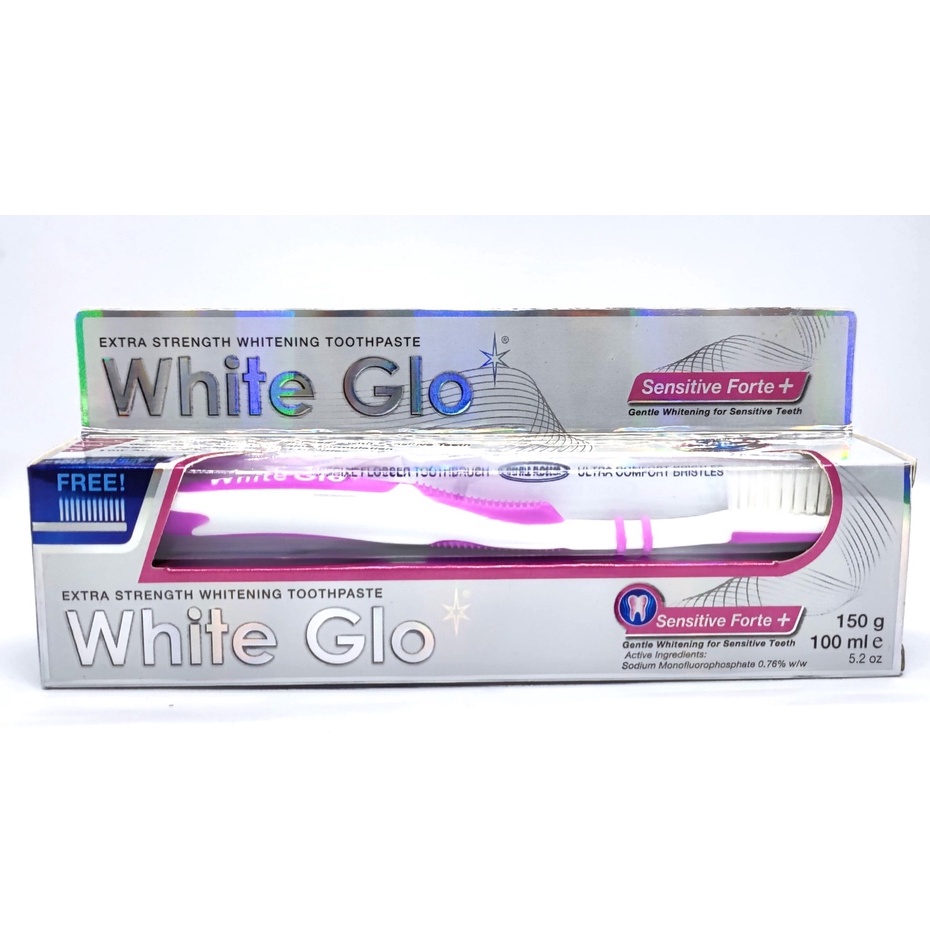 White Glo Extra Strength Whitening Toothpaste 150g/ 100ml Range ...