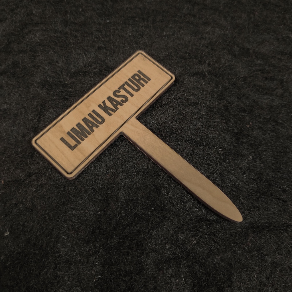 Label Pokok Kayu /Plant Tag/Plant Label/Penanda Pokok/Plant Tag / Plant ...
