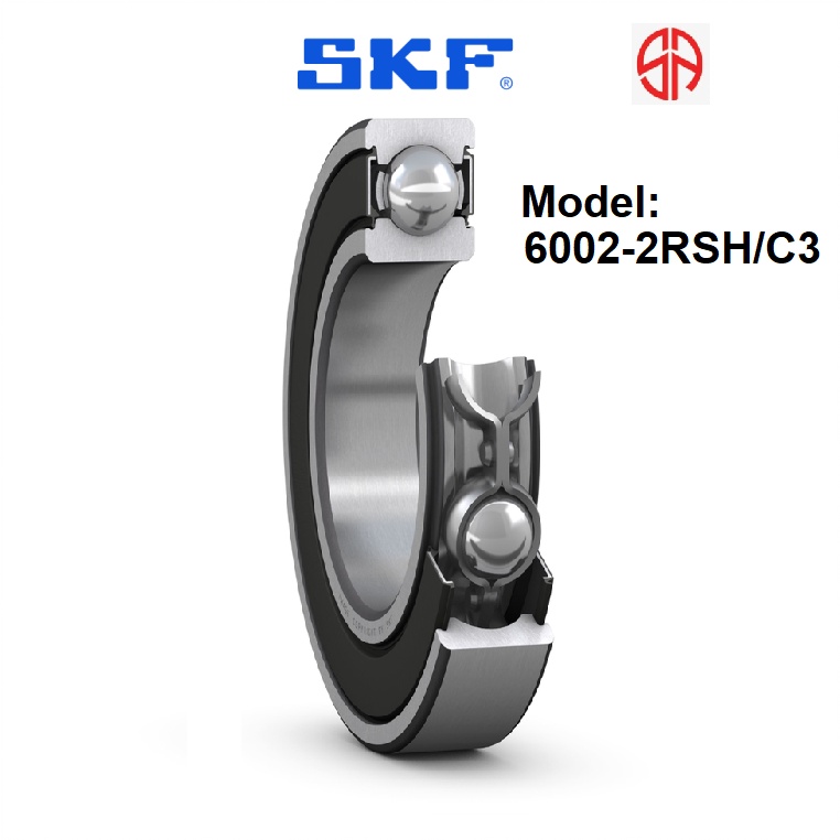 SKF 6002-2RSH/C3 Deep Groove Ball Bearing Rubber Seals 15x32x9 | Shopee Malaysia