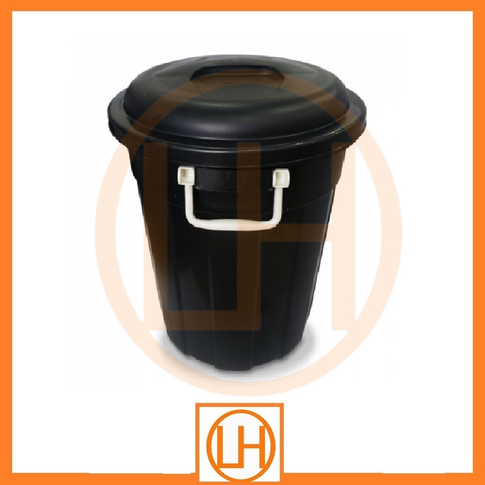 Rayaco V8120 12 Gallon Dustbin / Dust Bin / Tong Sampah Hitam (Self Collection) | Shopee Malaysia