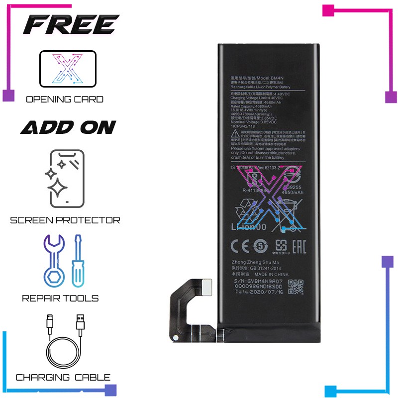 Battery BM4N Compatible For Mi 10 (4680 mAh) | Shopee Malaysia