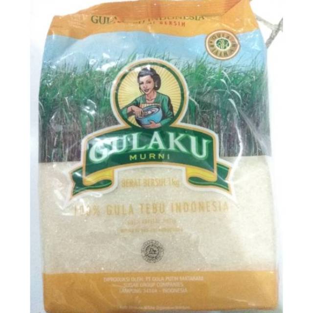 [1 Kg / 1000 Grams] GULAKU Yellow Packaging 100% Sugar Cane Sugar ...