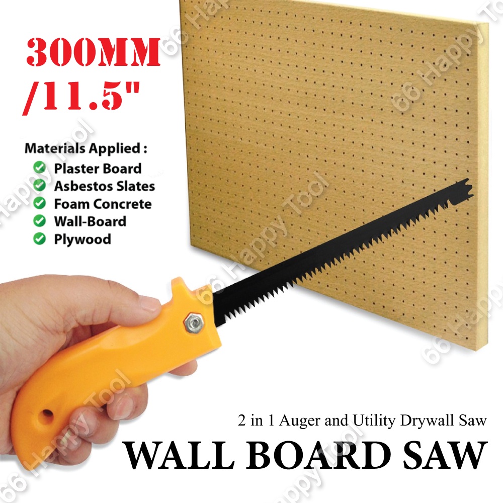 Wall Board Saw 300mm Auger and Utility 2in1 Saw Tool 11.5Inch Cutting ...