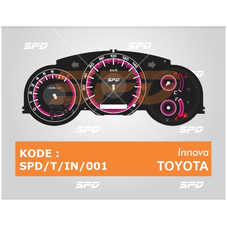 Panel Speedometer Instrument Cluster Meter Custom Toyota Innova 2005 ...
