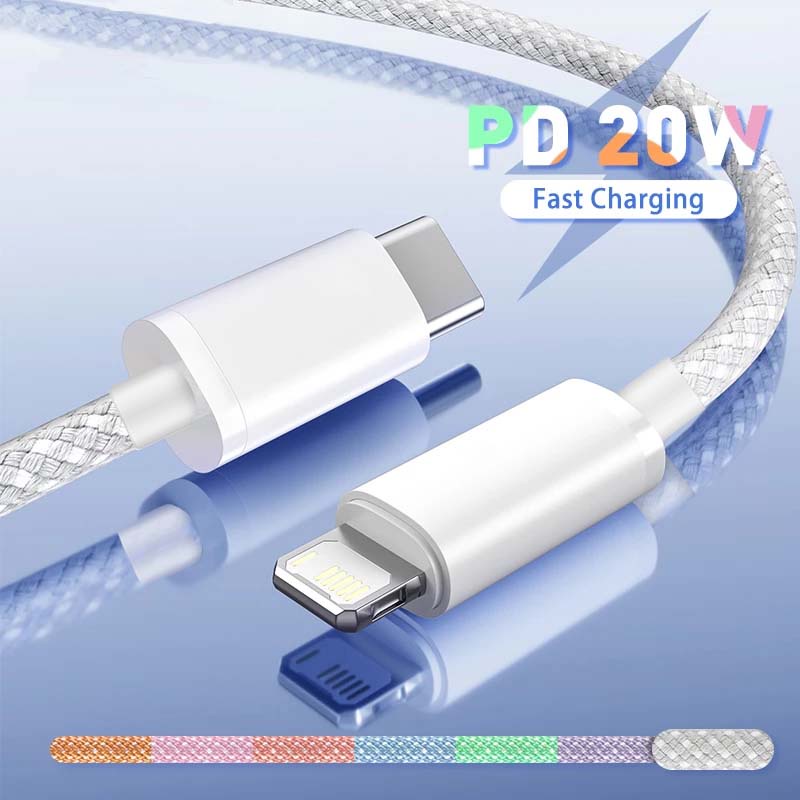 20W PD Type C To Lighting Fast Charging Cable Compatible for Apple 11 ...