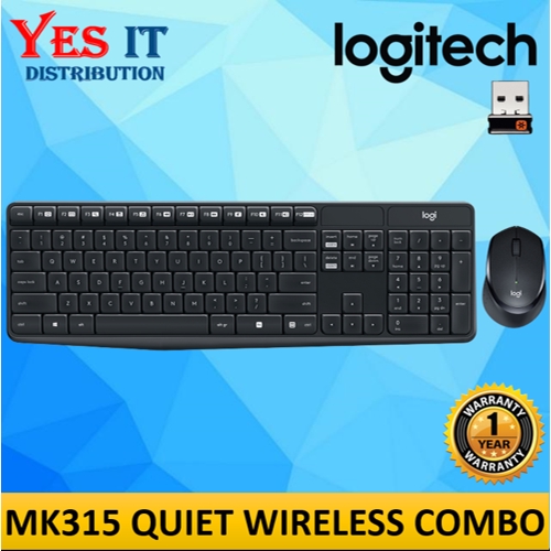 LOGITECH MK315 SILENT WIRELESS COMBO MOUSE AND KEYBOARD | Shopee Malaysia