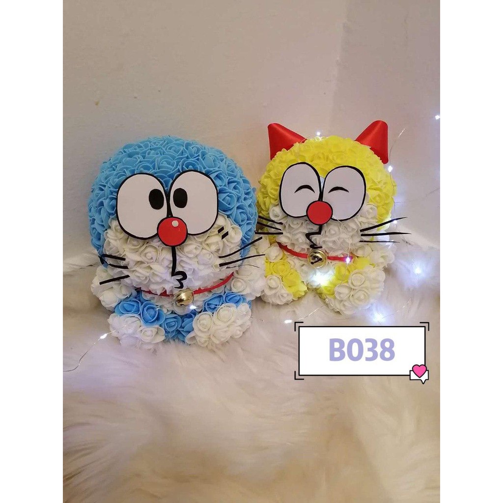 Doraemon couple edition (3D flower) 3D哆啦A梦情侣玫瑰款 | Shopee Malaysia