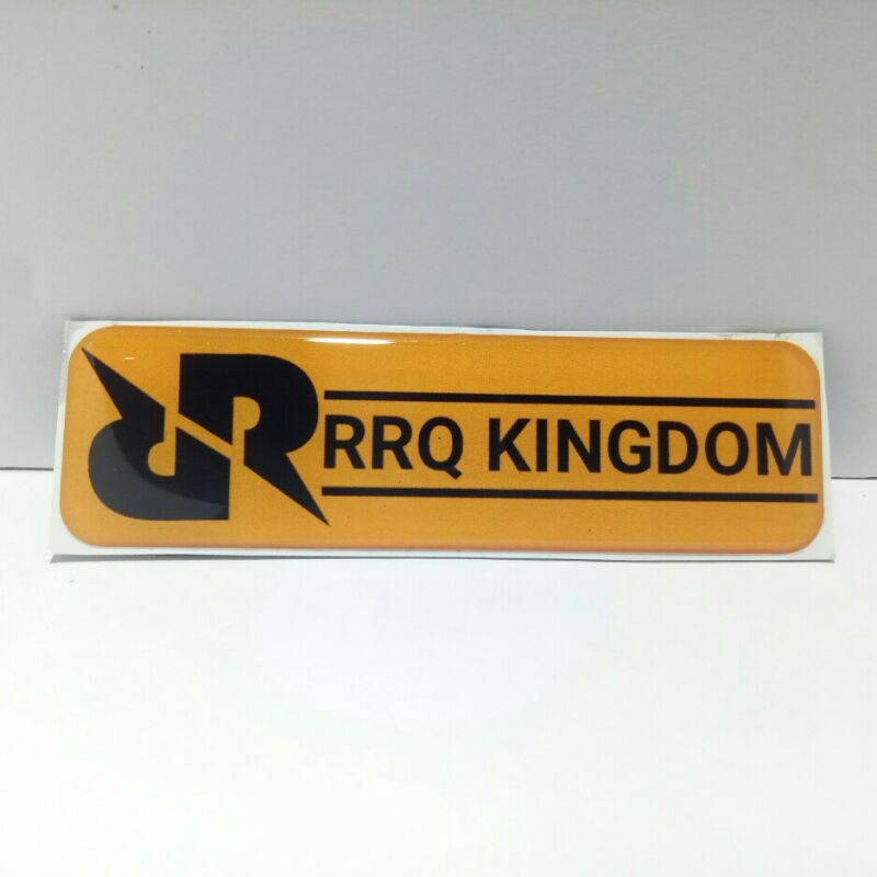 Flexible resin embossed sticker Emblem with rrq fans logo (rrq kingdom ...