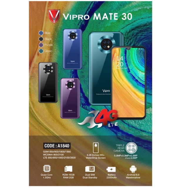 Vipro mate 30 （new model） | Shopee Malaysia