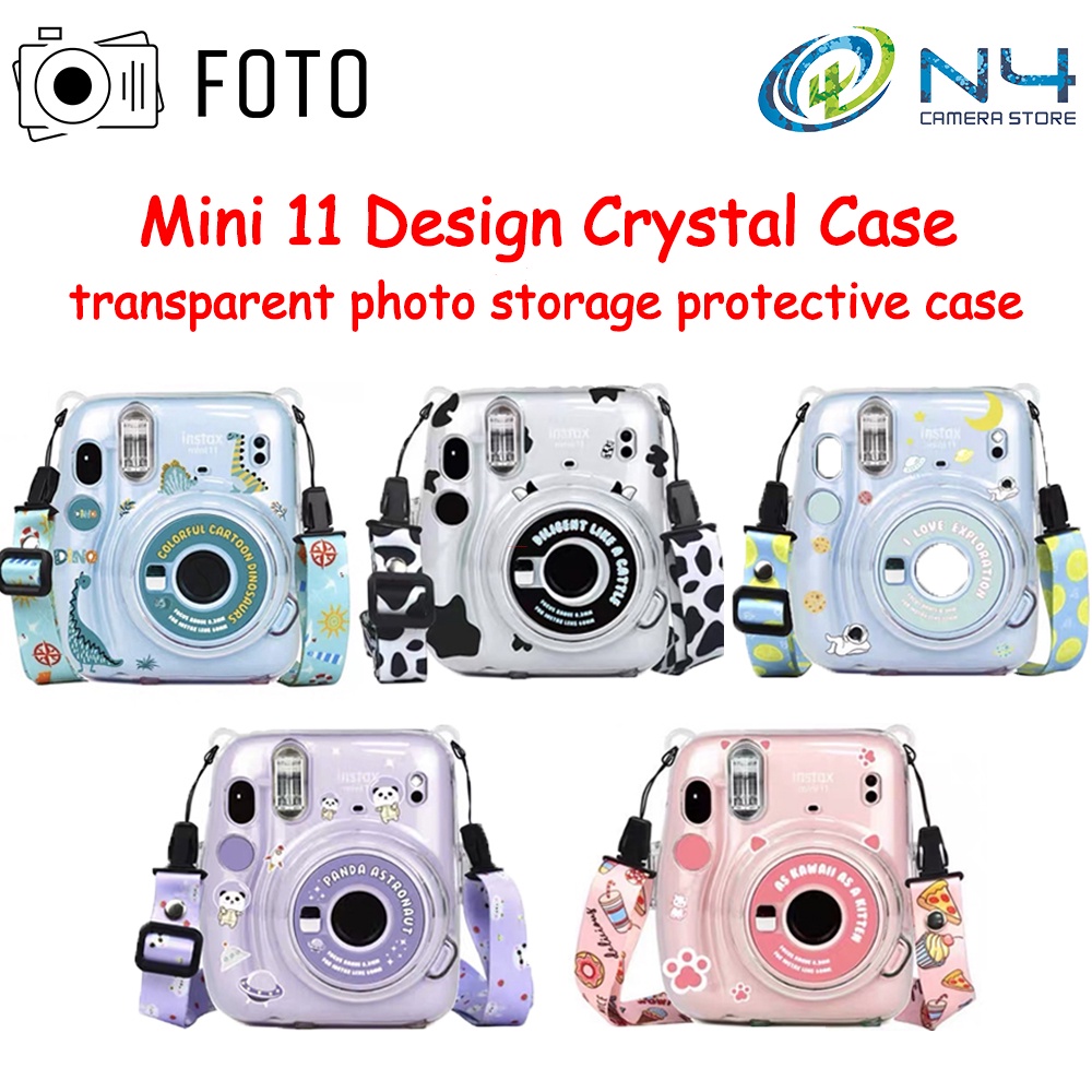 Fujifilm Instax Mini 11 Crystal Transparent Case with Lanyard + Design ...