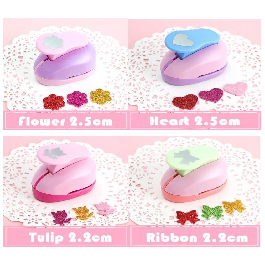 DIY Craft Punch 25mm 22mm Paper Punch Heart Round Flower Butterfly ...