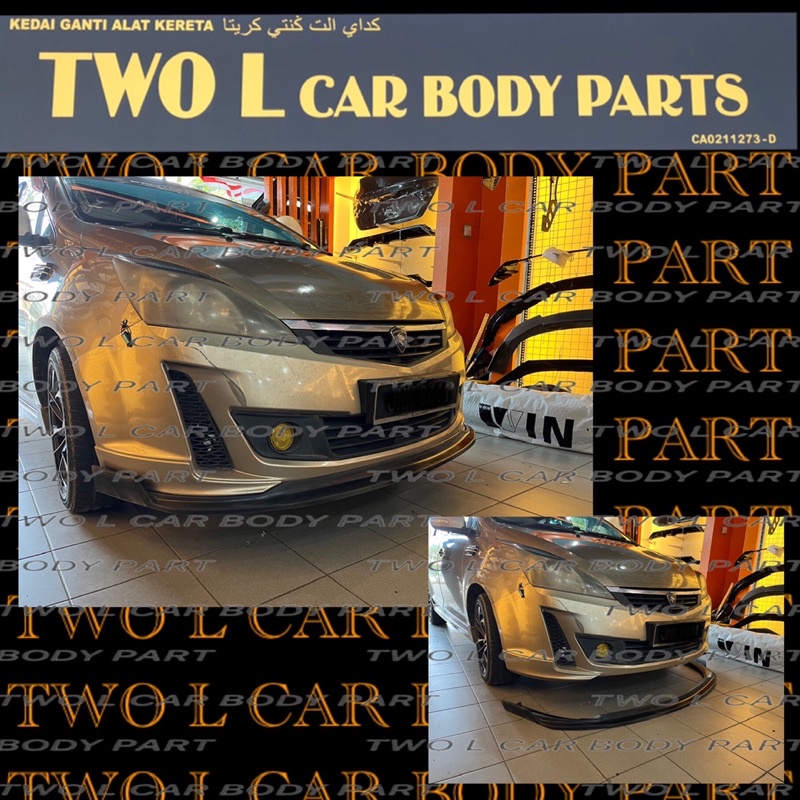 exora front lip v2 diffuser pu pnp good fitting lip | Shopee Malaysia
