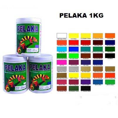 Pelaka Mural Colour Paint 1kg | Shopee Malaysia
