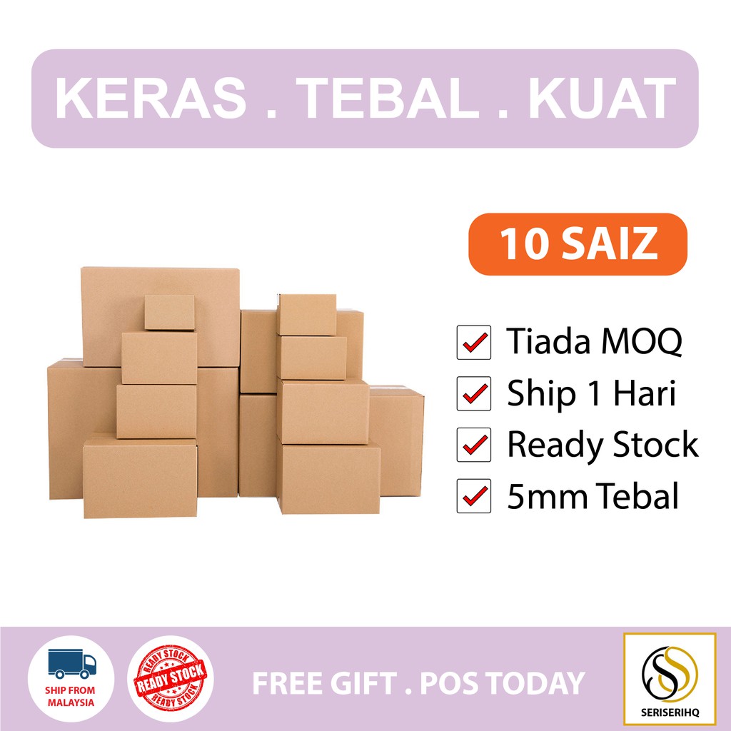 Wholesale 1pc Packing Box Packaging Box Carton Box Corrugated Kotak New ...