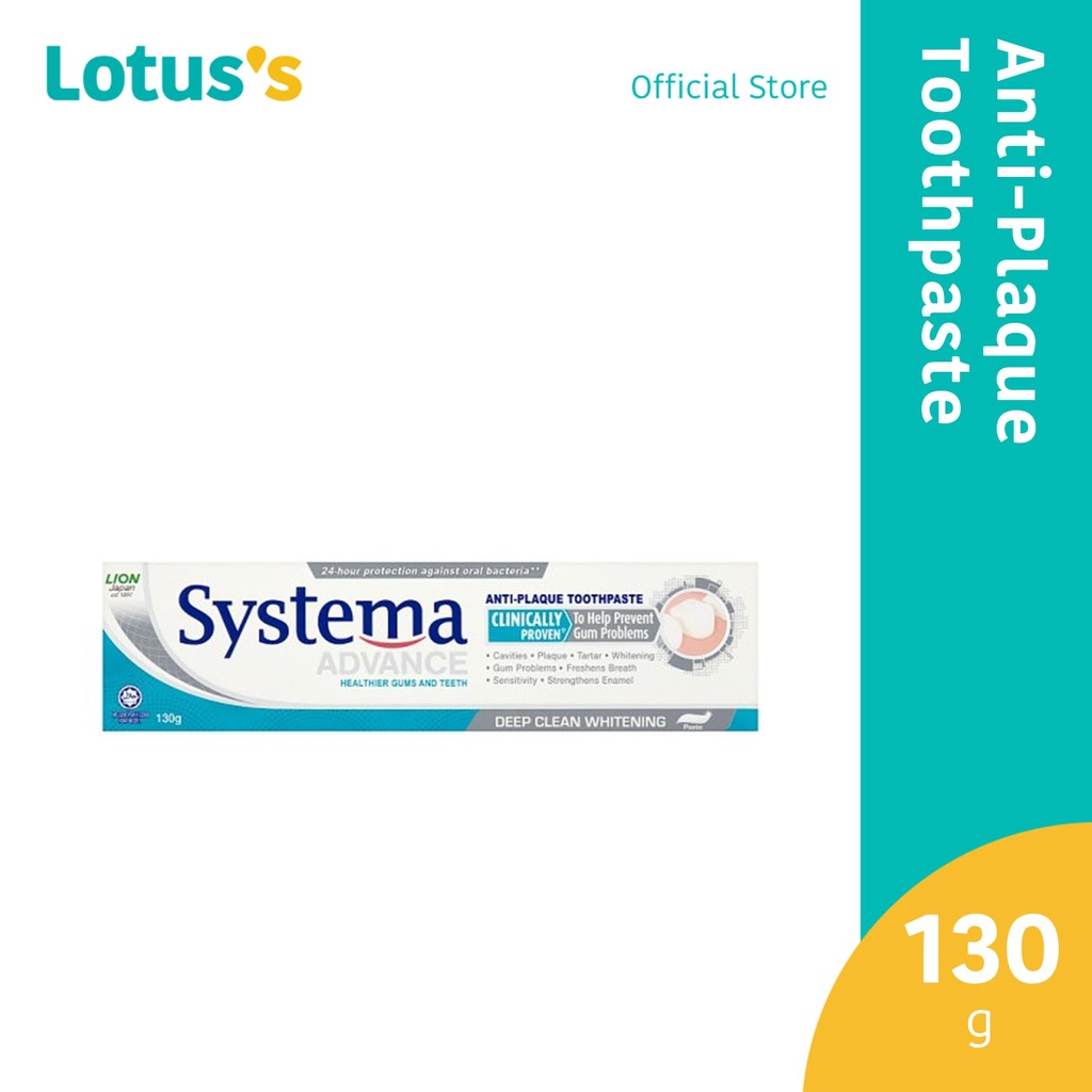 Systema Advance Anti-Plaque Toothpaste Deep Clean Whitening 130g ...