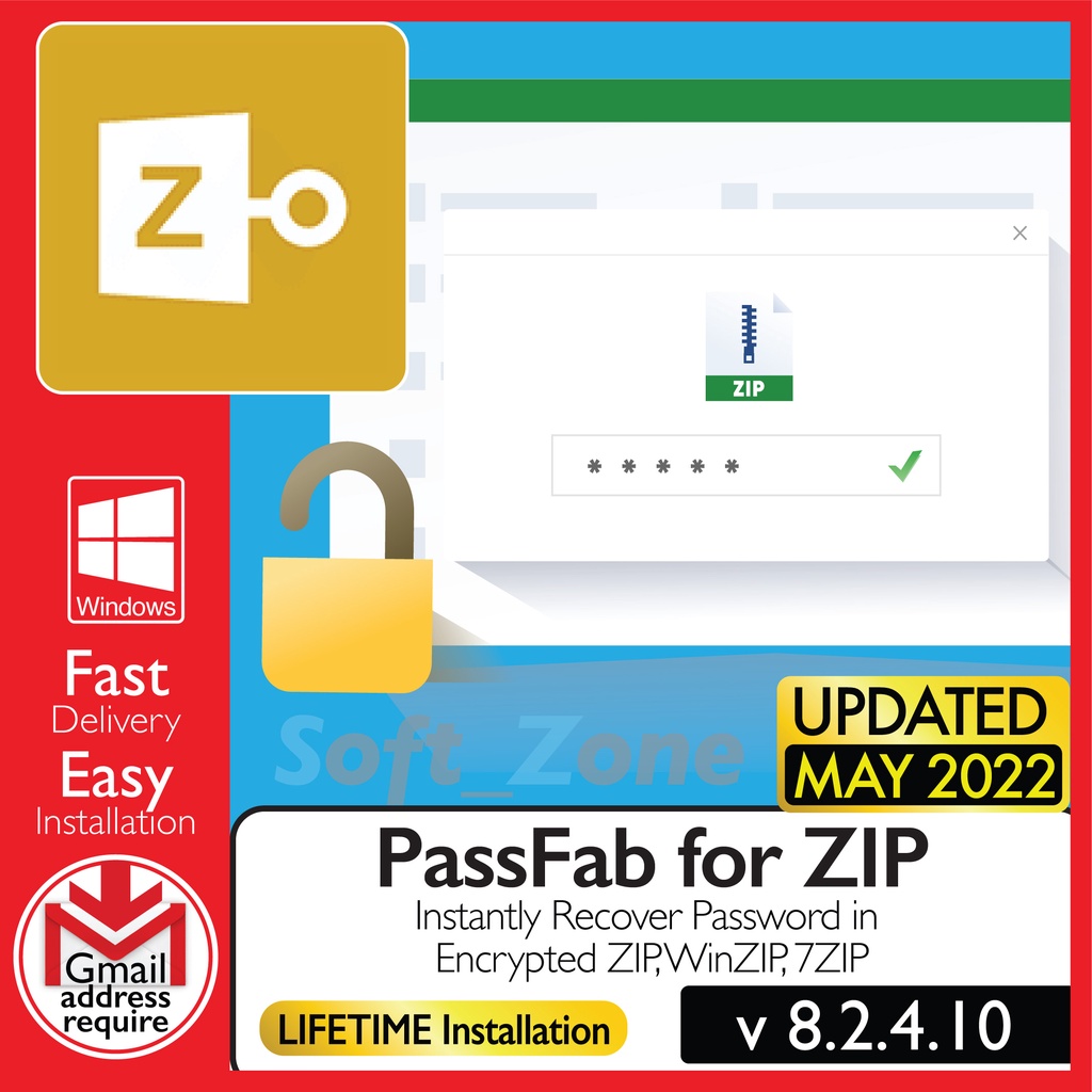 PassFab for ZIP 8.2.5.3 - Instantly Recover Password in Encrypted ZIP ...