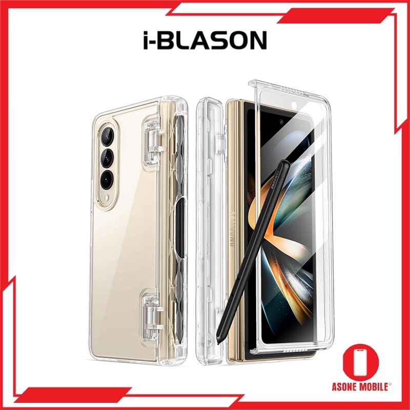 i-Blason Cosmo Series Clear Case for Samsung Galaxy Z Fold 4 Case with Pen Holder 5G (2022 ...
