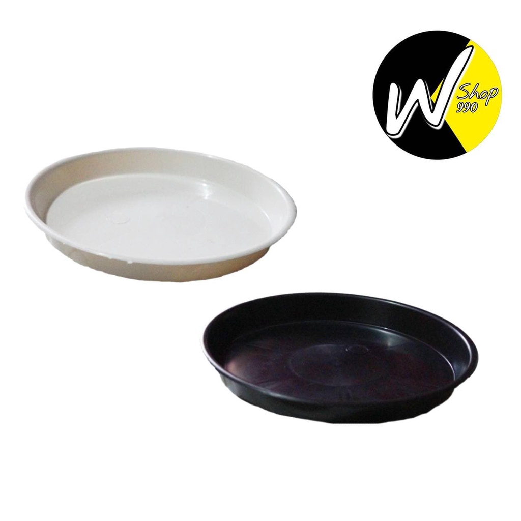 Ready Stock White Plastic Pot Saucer/ Piring Pelapik Pasu Plastik Putih ...