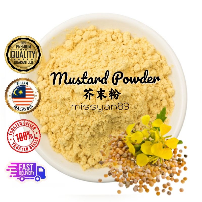 Yellow Mustard Powder 黄芥末粉 Serbuk Biji Sawi Kuning Herbs & Spices ...