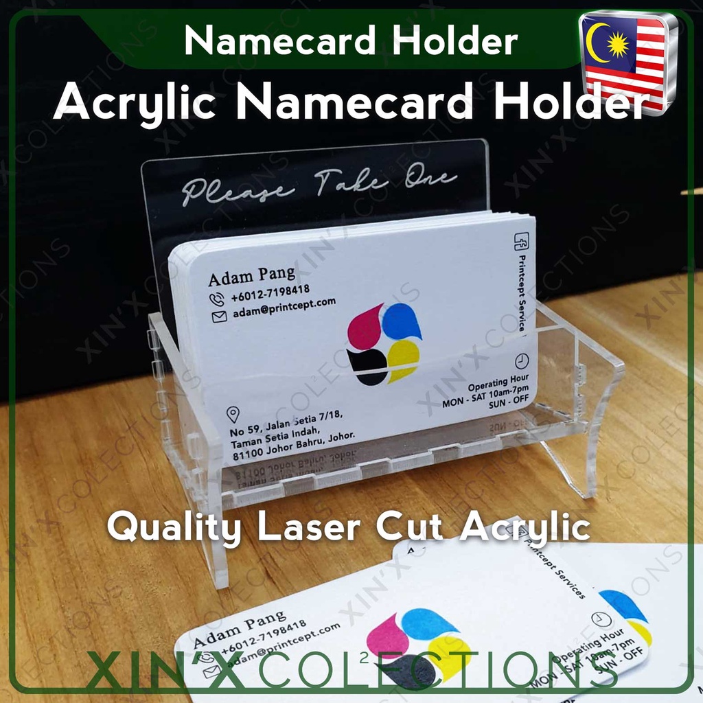 Namecard Name Card Holder Box Display Acrylic Business Card Holder CASE ...