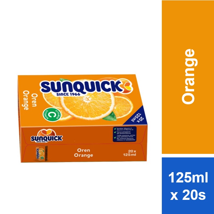 Sunquick Fruit Drink Orange 125ml x 20s | Shopee Malaysia