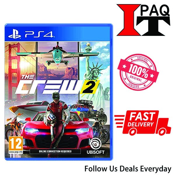 PS4 The Crew 2 - Standard Edition (R2 English) | Shopee Malaysia