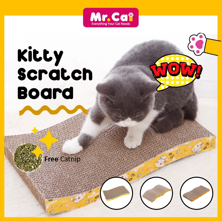 Cat Scratcher | Scratch Board | Cat Toy with Catnip | Mainan Kucing ...